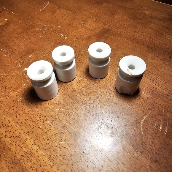 Art | Set 4 Retro Knob Large Roller Ceramic Insulator For Open ...